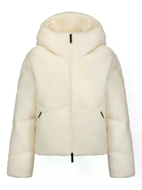 AFTER/LABEL Wool Quilted Hooded Jacket