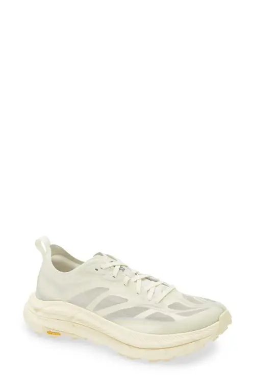Hoka Mafate Speed 4 Lite Trail Sneaker - Truffle Salt/yellow