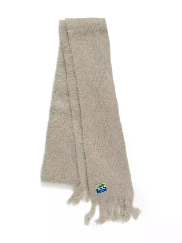 American Vintage Fringed Alpaca Wool-blend Scarf