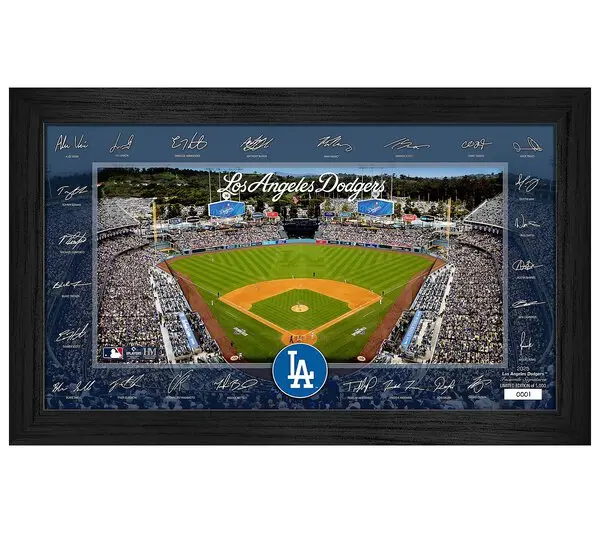 HIGHLAND MINT Los Angeles Dodgers 2025 Signatur E Field Frame