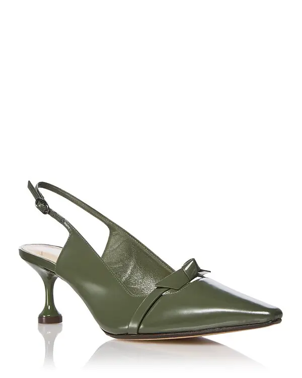 ALEXANDRE BIRMAN Clarita 60 Slingback Pumps - Olivine