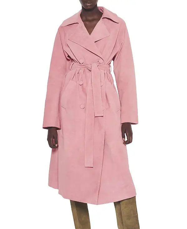 AS By DF Candy Supersuede Trench Coat
