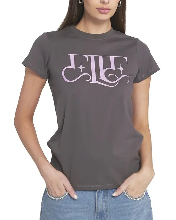 ELLE COLLECTION Logo Graphic Tee