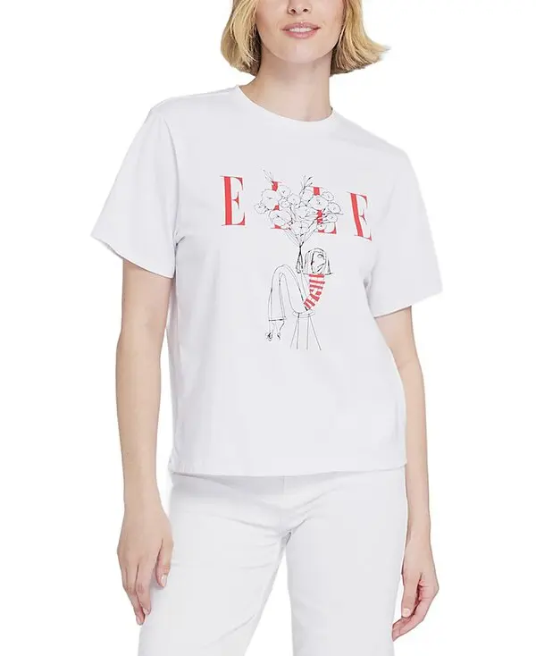 ELLE COLLECTION Flowers Graphic Tee