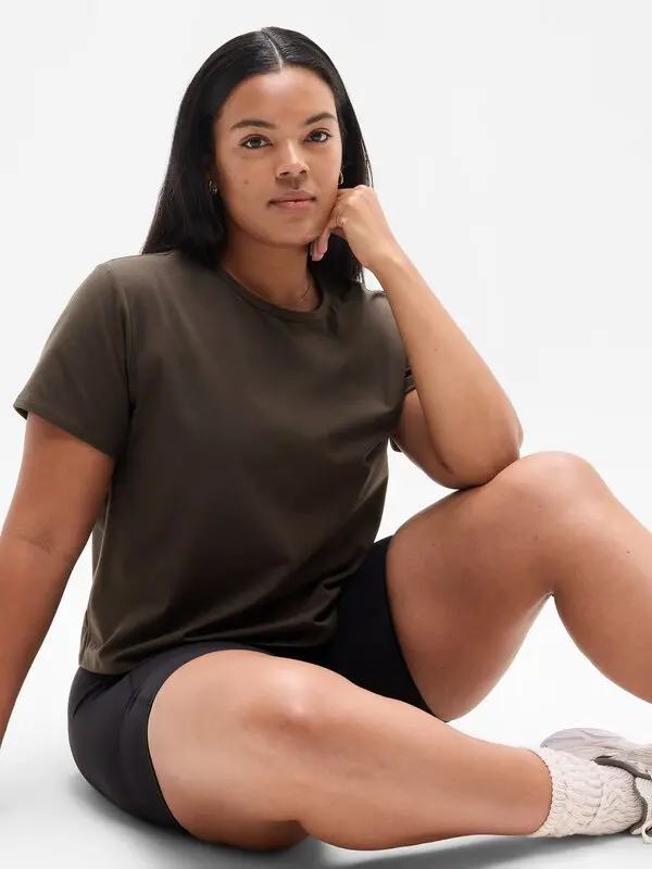 Athleta Relaxed Essential Tee - Truffle