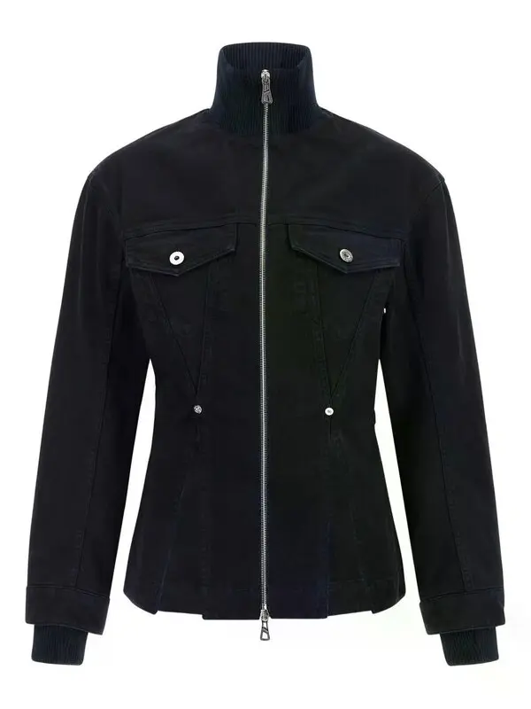 Jean Paul Gaultier Slit Denim Jacket - Blue