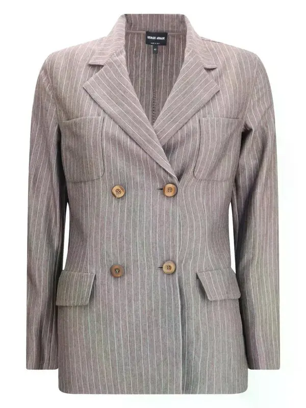 Giorgio Armani Pinstripe Double-breasted Blazer