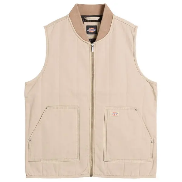 Dickies Quilted Canvas Vest - Desert Sand