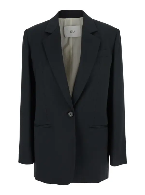 TELA Name: Single-breasted Jacket With Notched Revers