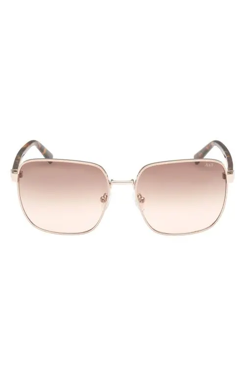 Abercrombie 58mm Square Sunglasses - Gold/brown Beige Gradient