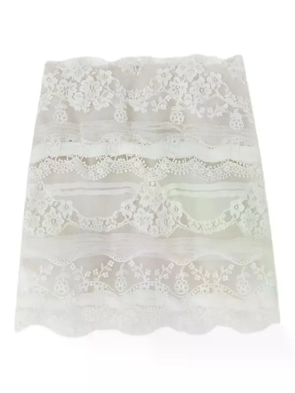 Ermanno Scervino Lace-patchwork Skirt
