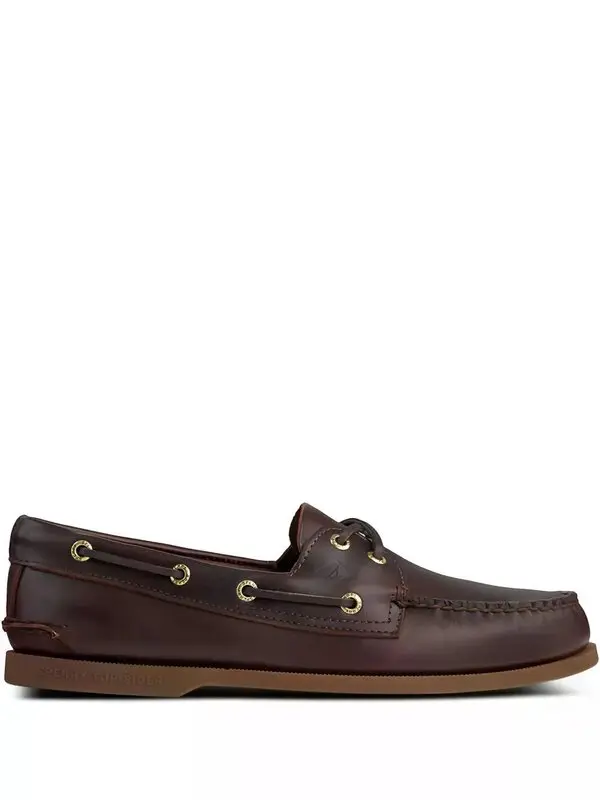 Sperry Leather Eyelet Loafers - Brown