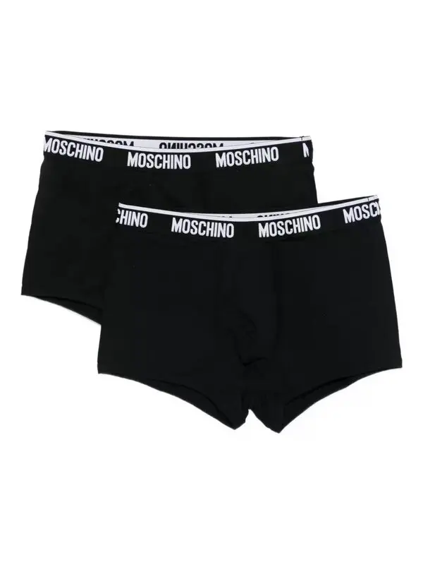 Moschino Logo-band Boxer Pack - Black