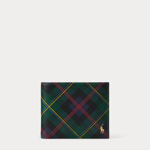 Ralph Lauren 3-in-1 Plaid Leather Wallet