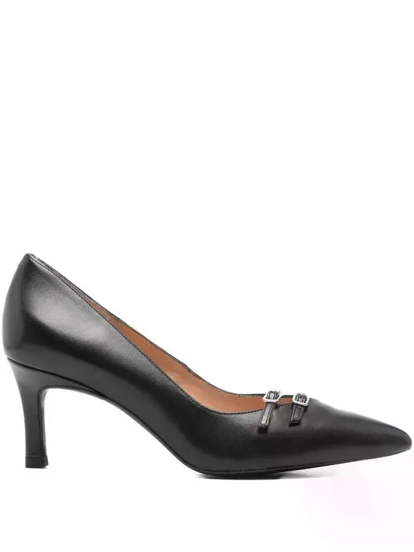 Unisa 70mm Buckled Leather Heeled Pumps