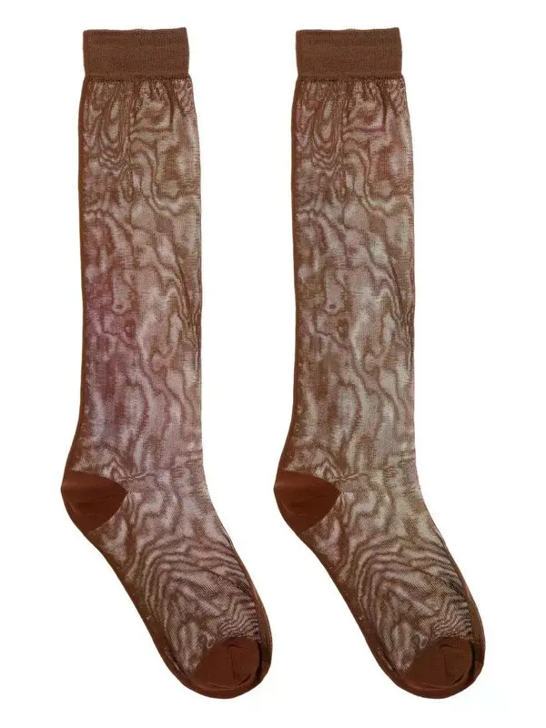 Marni Sheer Ribbed Socks