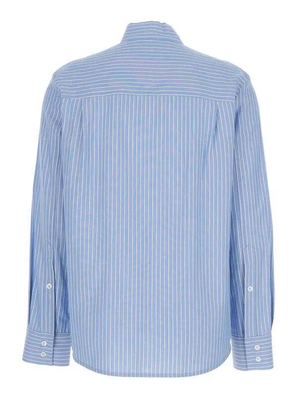 TELA Cotton Striped Shirt With Knot Collar