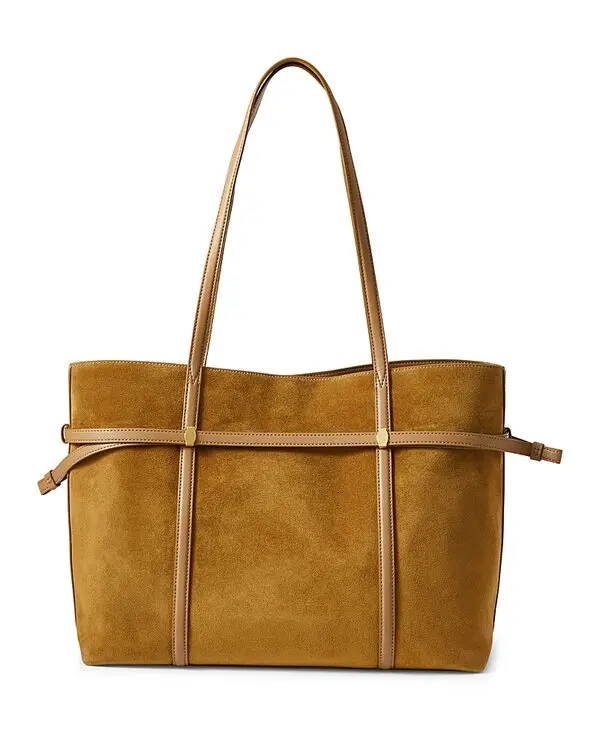 Veronica Beard Suede Lasso Bag - Acorn