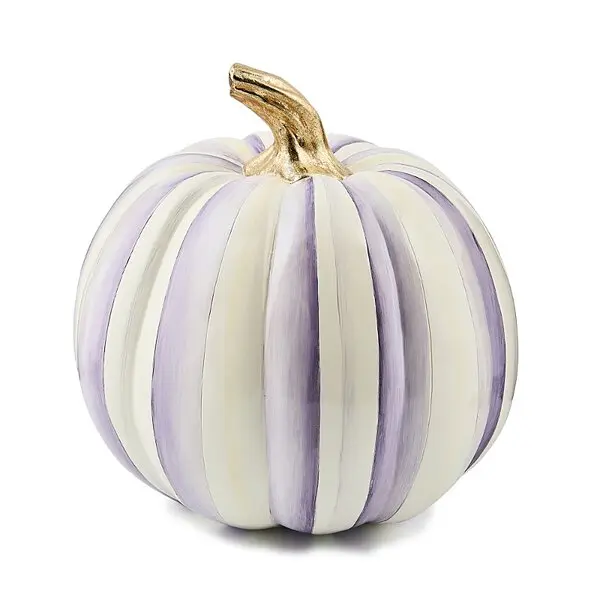MACKENZIE-CHILDS Violet Stripe Medium Pumpkin - No Color