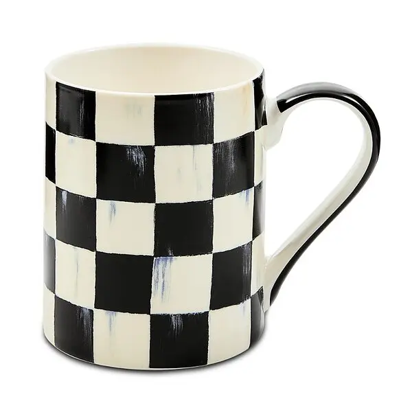 MACKENZIE-CHILDS Courtly Check Porcelain Mug