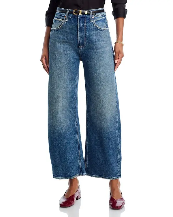 Paige Arellia High-rise Ankle Barrel Jeans