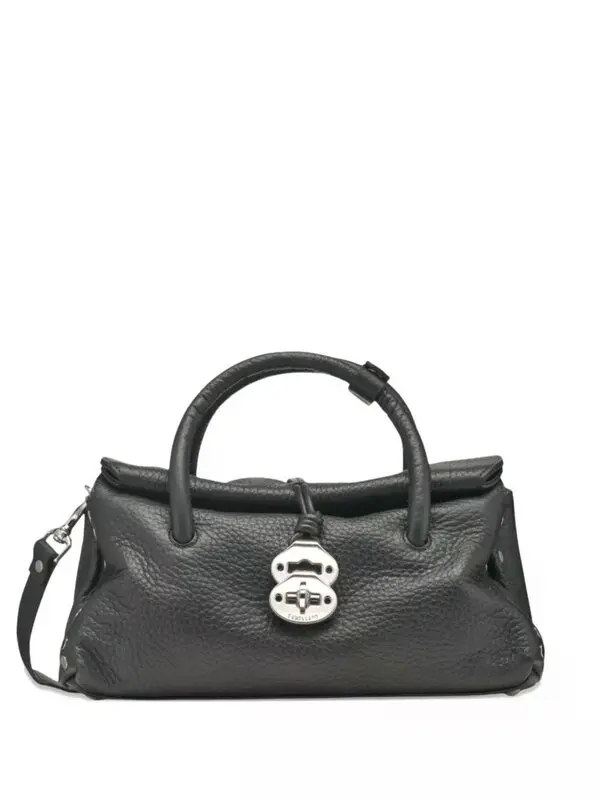 ZANELLATO Pebble-leather Top-handle Tote Bag - Black