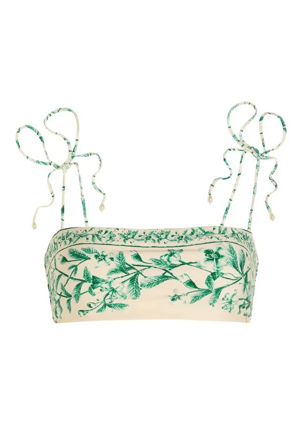 Agua Bendita Primavera Ceiba Floral-print Bikini Top - Multicoloured