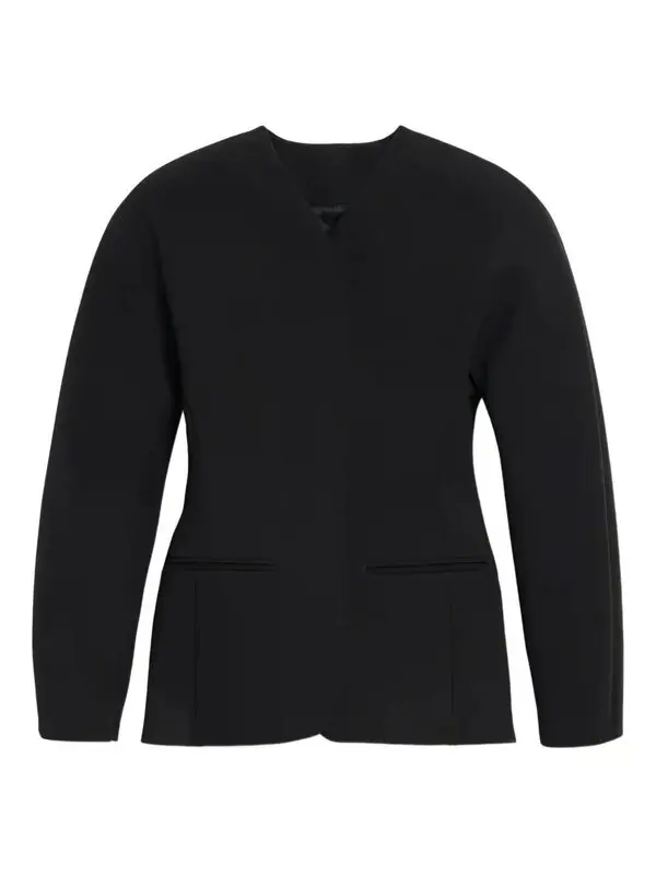 Jacquemus The Ovalo Fitted Jacket - Black