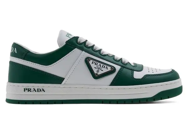 Prada Downtown Leather Low Top Sneakers