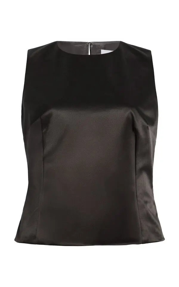 ALFIE Nori Cotton-blend Satin Top
