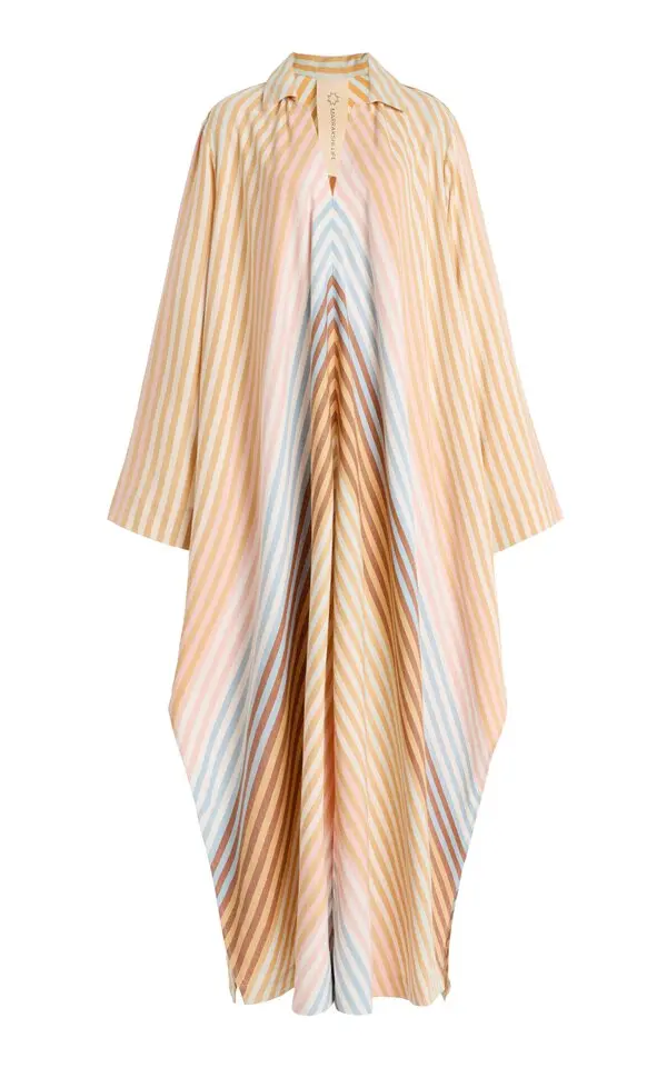 MARRAKSHI LIFE Striped Cotton Caftan
