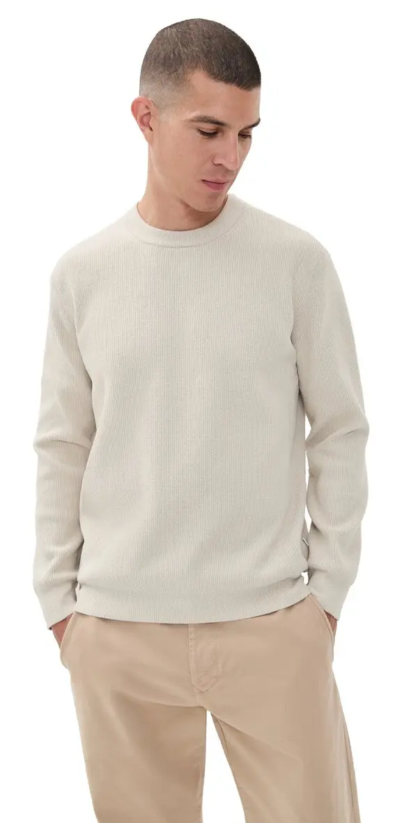 Nn07 Lightweight Ribbed Sweater - Ecru