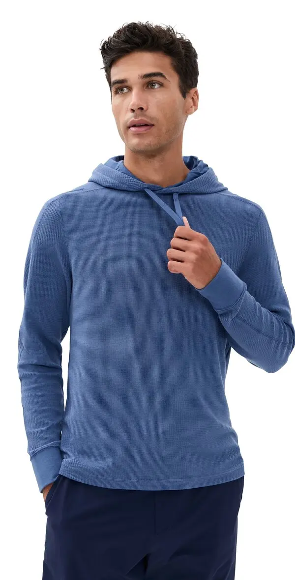 Ralph Lauren Tech Waffle Knit Hoodie - Old Royal