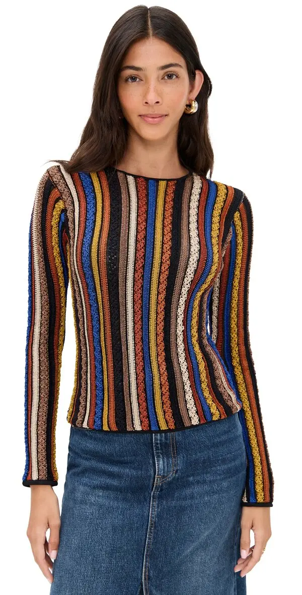 Ulla Johnson Ardith Knit Long-sleeve Top - Zoisite