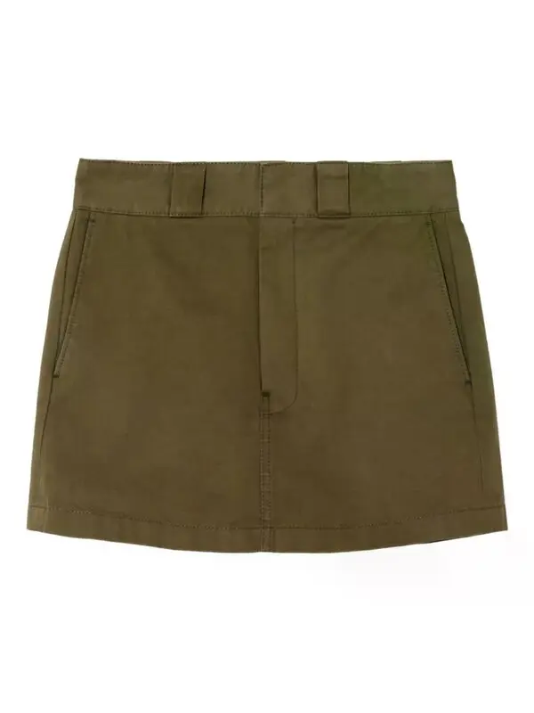 RE/DONE Cotton Mini Skirt With Pockets
