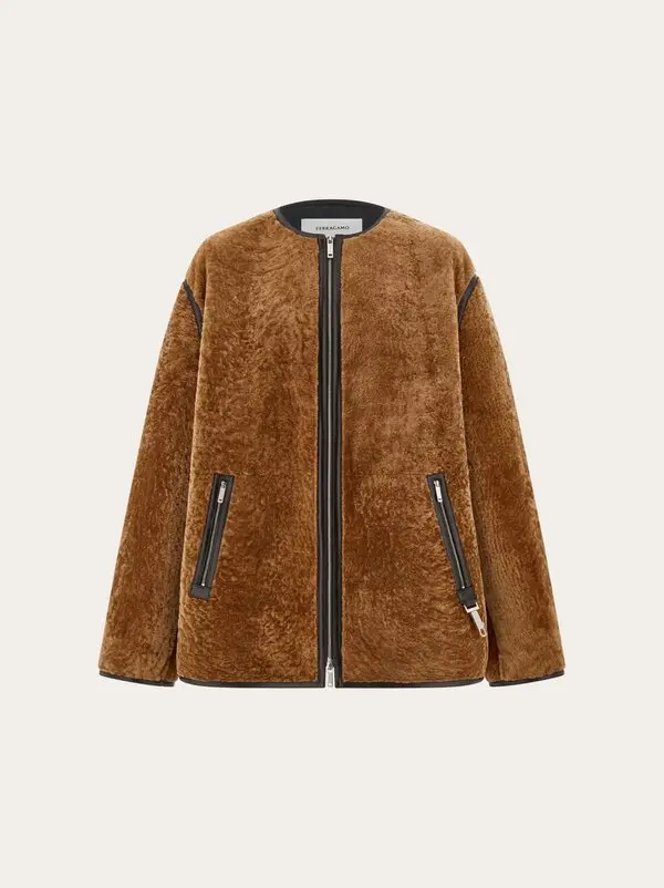 FERRAGAMO Shaved Wool Blouson