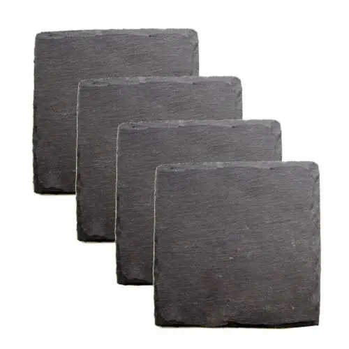TWINE Square Slate Coasters Set Of 4