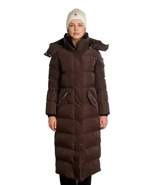 WOODPECKER Bird Of Paradise Quilted Coat - Mocha Diamond