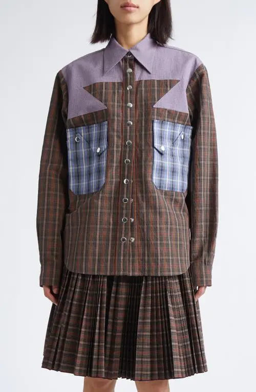 CHOPOVA LOWENA Vega Mixed Media Shirt