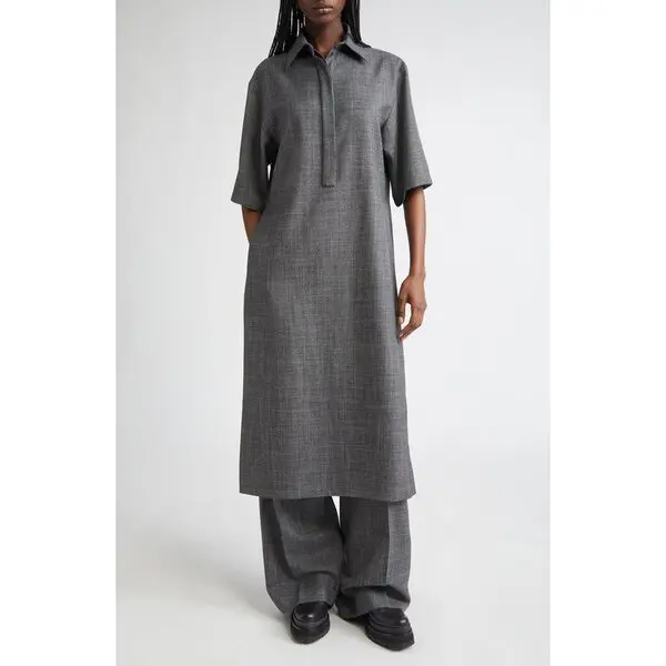 Michael Kors Wool & Silk Jaspé Twill Tunic