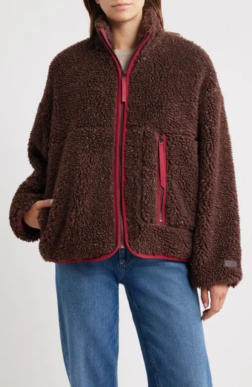 UGG Marlene Confetti Fleece Jacket - Cola