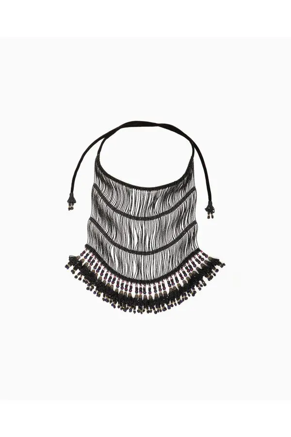 Giorgio Armani Long Necklace With Fringes