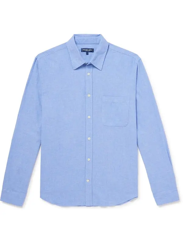 Frescobol Carioca Telles Cotton-flannel Shirt - Blue