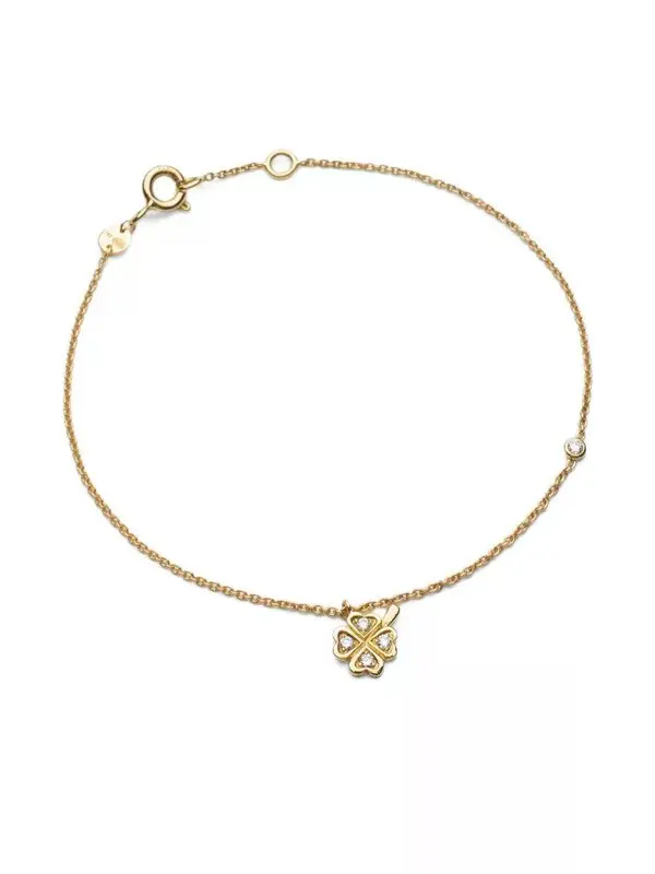 WE BY WHITEBIRD 18kt Yellow Clover Diamond Bracelet