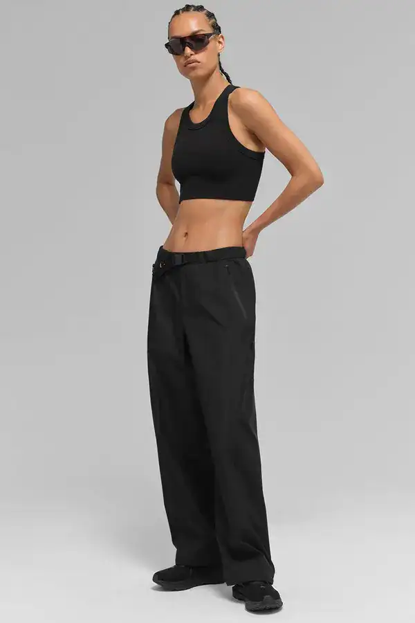Alo Yoga Alpha Shell Pants In Black - 30% Off | Editorialist