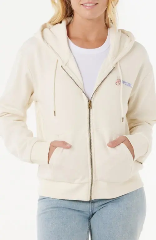 Rip Curl Graphic Full Zip Hoodie - Bone