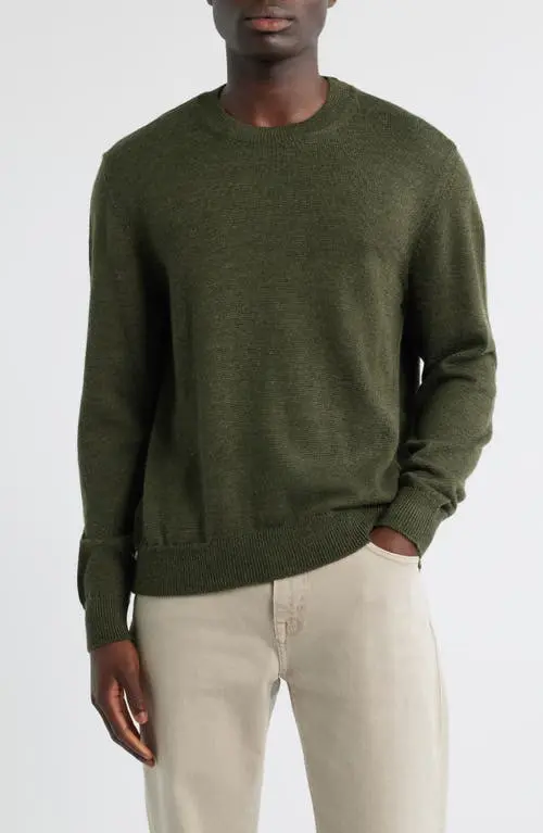 ALEX CRANE Campo Merino Wool Crewneck Sweater - Pine