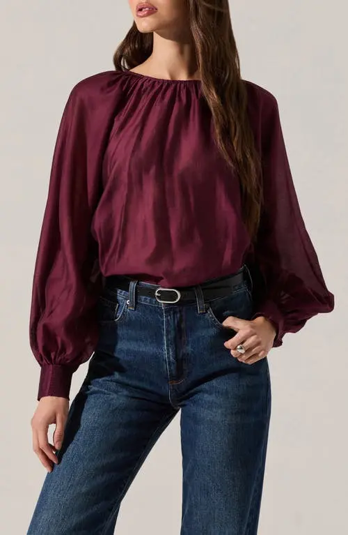 Astr The Label Reyen Long Sleeve Top