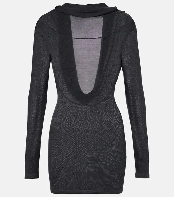 AYA MUSE Rayne Silk And Cashmere Minidress