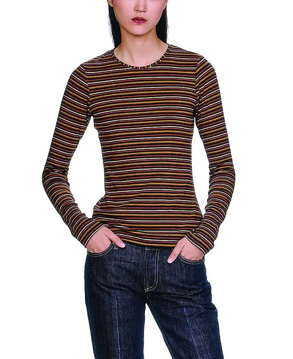 Anna Sui Venetian Stripe Long Sleeve Top